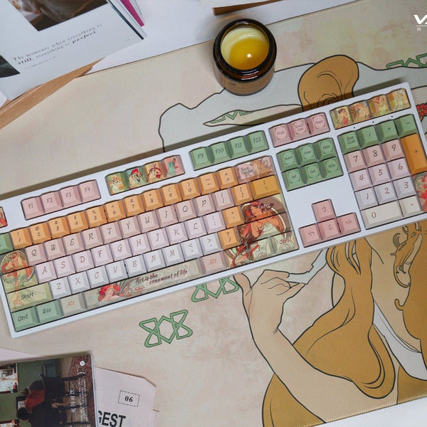 Varmilo Mucha Cherry Profile 129 Keys Keycaps Set – mechkeysshop