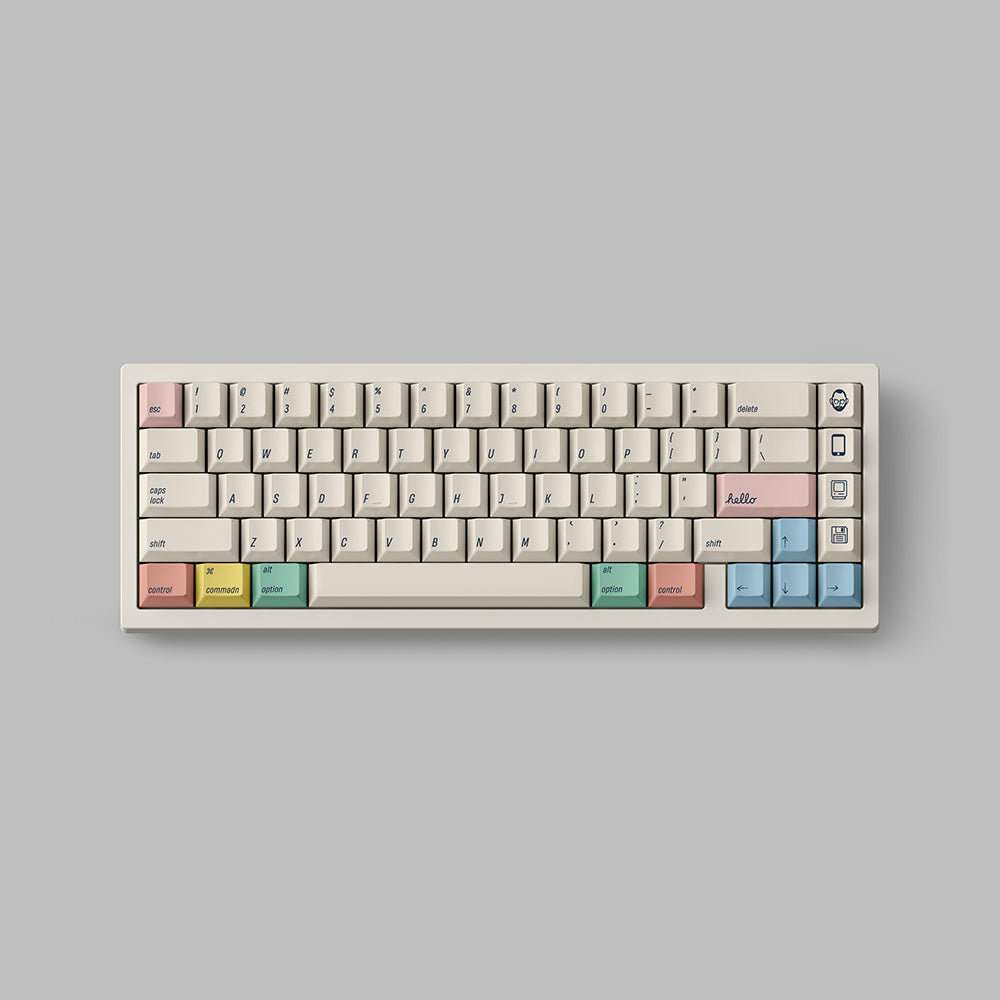 FBB 2100 Retro Creamy White Cherry Profile Keycaps Set – mechkeysshop