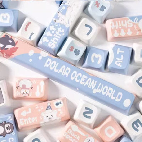 CoolKiller Polar Theme CSA Profile Keycaps Set – mechkeysshop