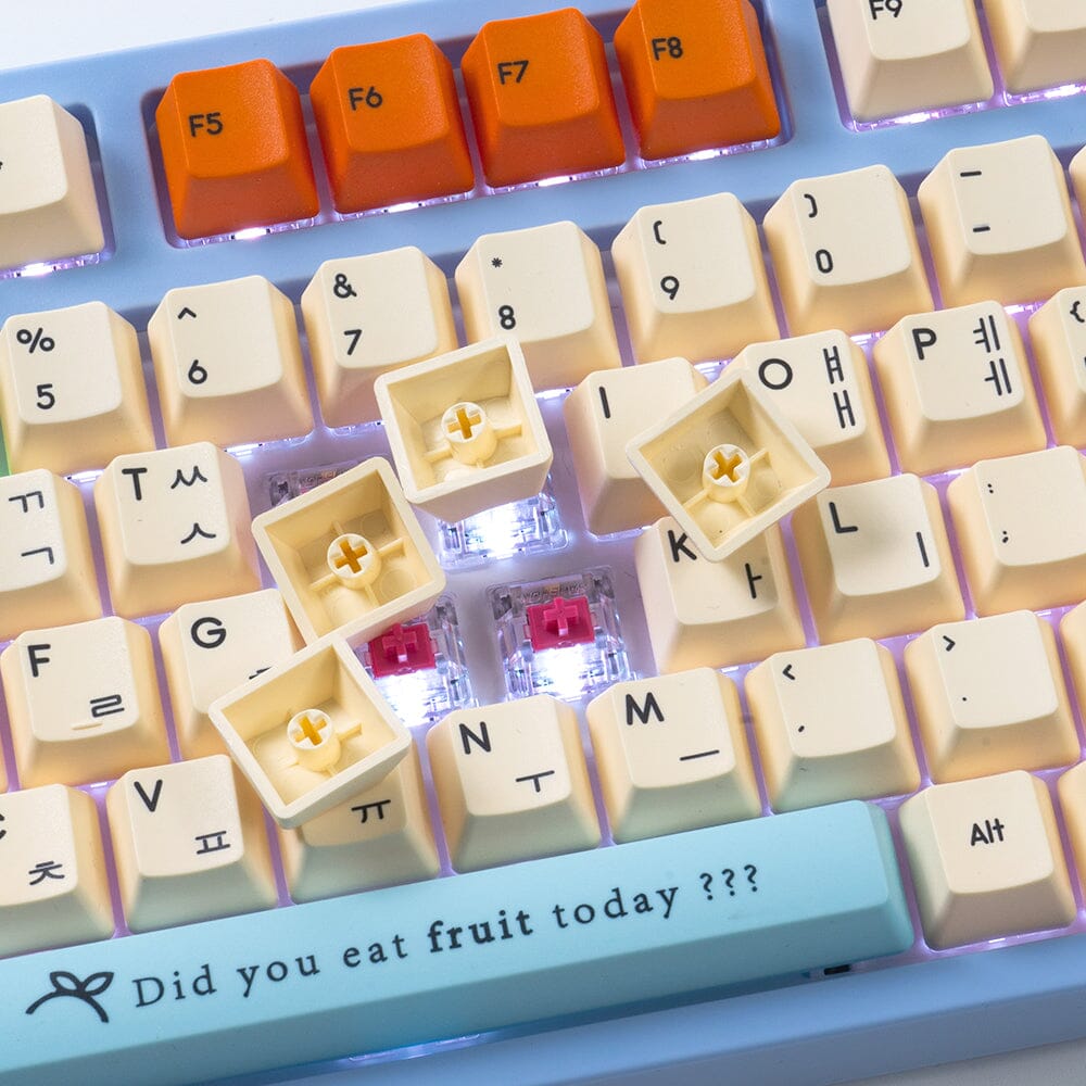 IDOBAO Korean Character Tropical Fruit Theme OEM Keycap – mechkeysshop
