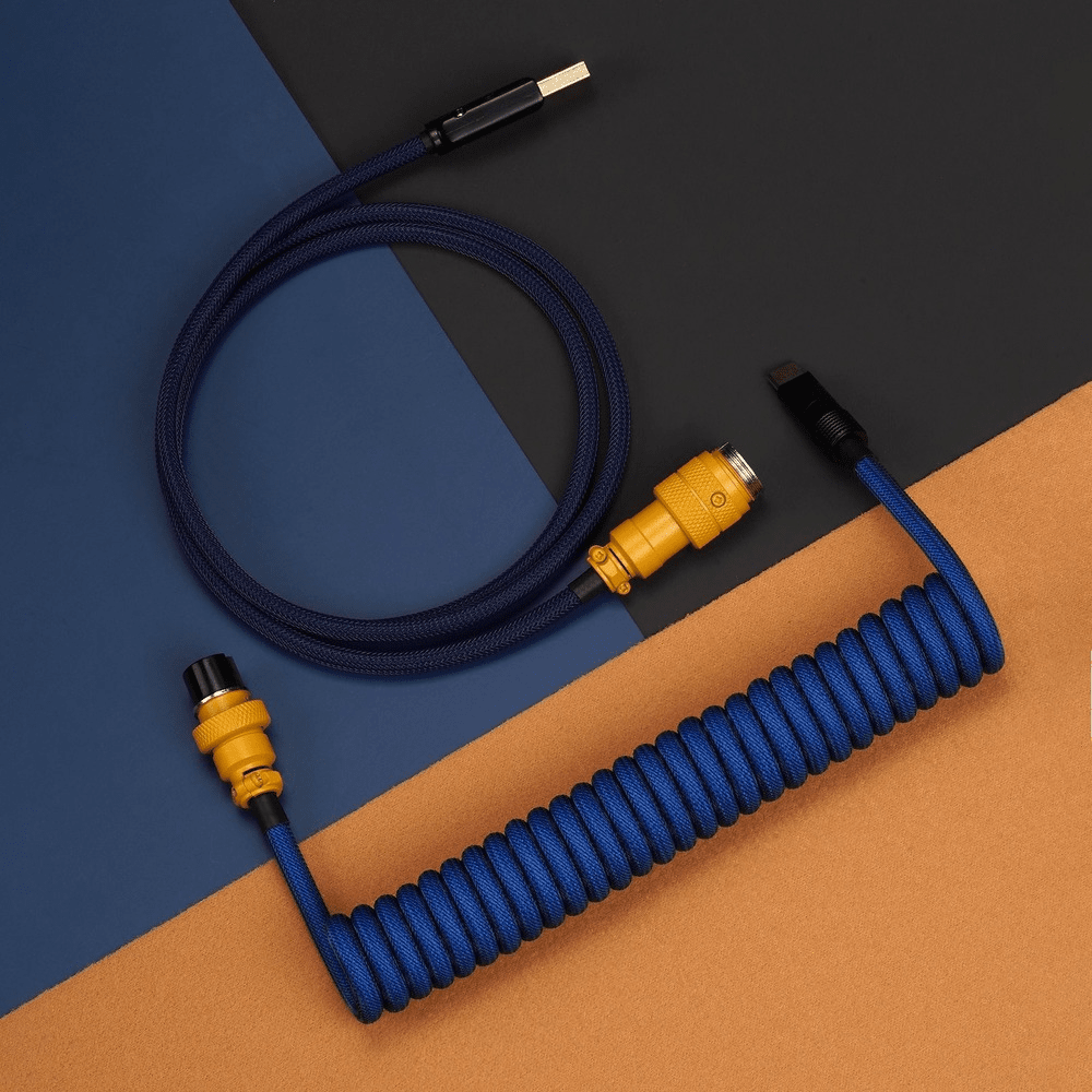 KBDfans Blue Handmade Custom Keyboard USB-C Cable – mechkeysshop
