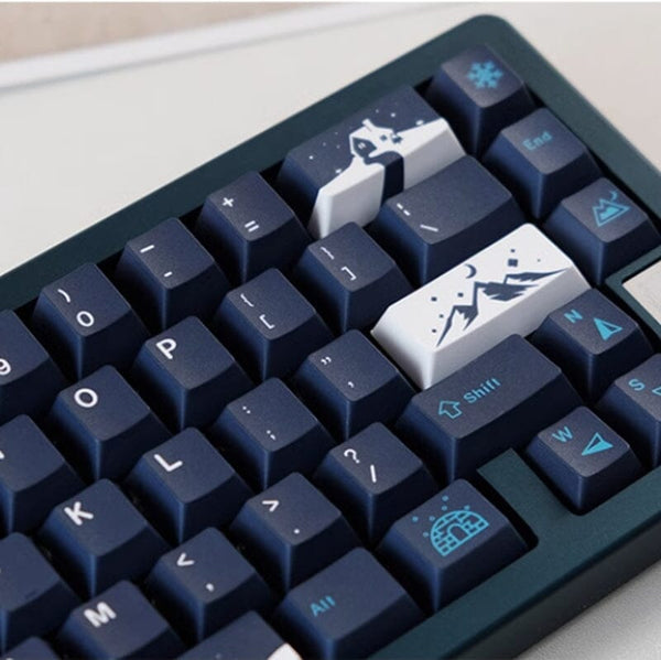 Titan Nation Snowy Cherry Profile Keycaps Set – mechkeysshop