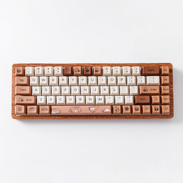 YUNZII Coffee Cat Cherry Keycap Set – mechkeysshop