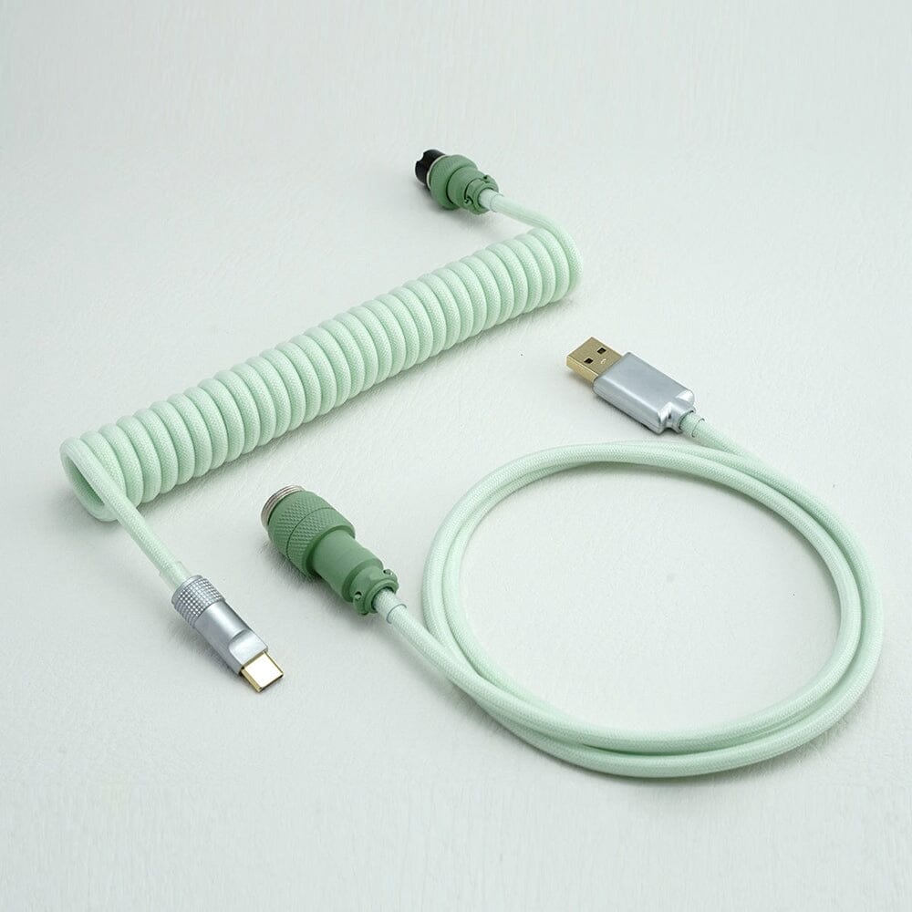 YUNZII Matcha Custom Coiled Aviator USB Cable – mechkeysshop