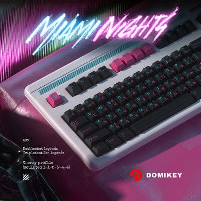 DOMIKEY Miami Night Cherry Profile Keycaps Set – mechkeysshop