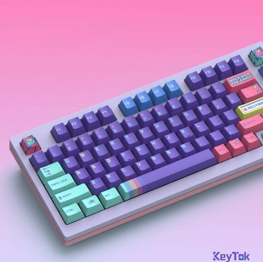KeyTok Back in the Game Cherry Profile Keycaps – mechkeysshop