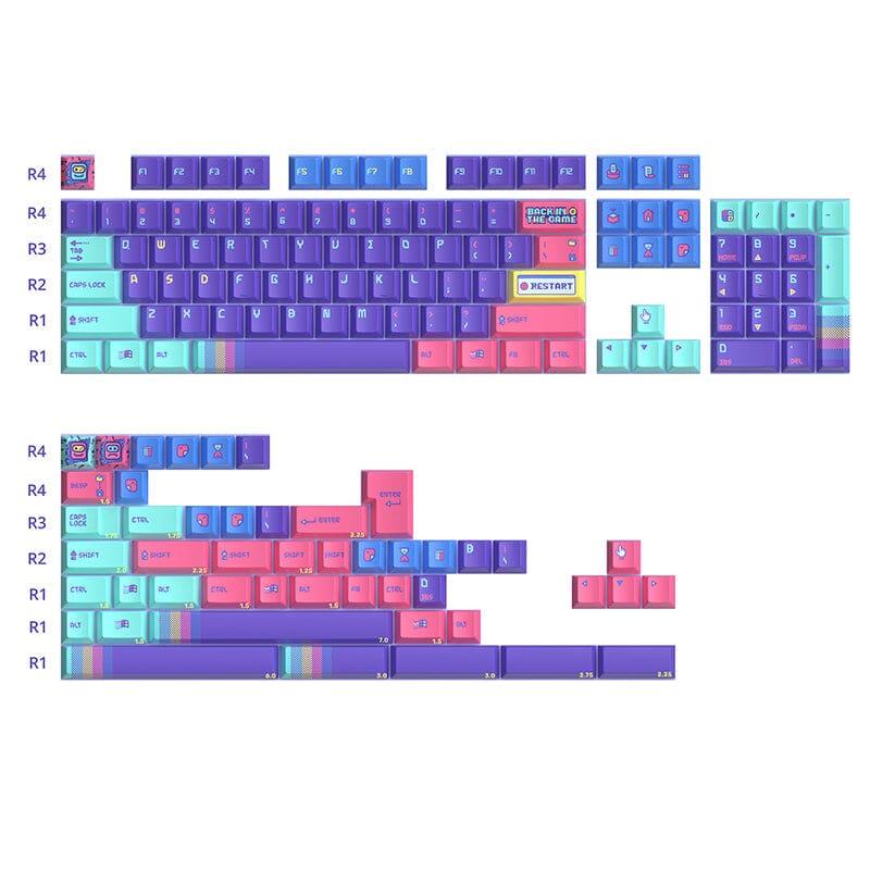 KeyTok Back in the Game Cherry Profile Keycaps – mechkeysshop