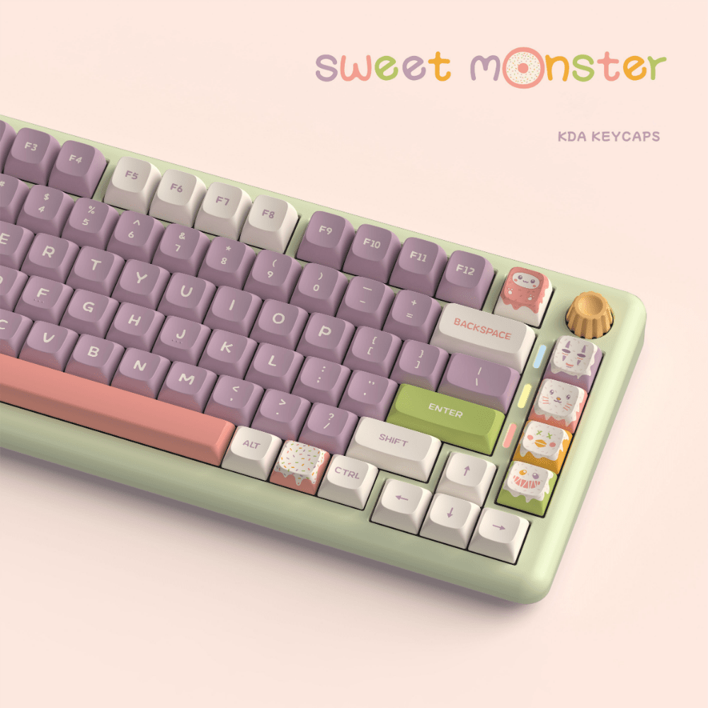 KeyTok Sweet Monster KDA Profile Keycaps – mechkeysshop
