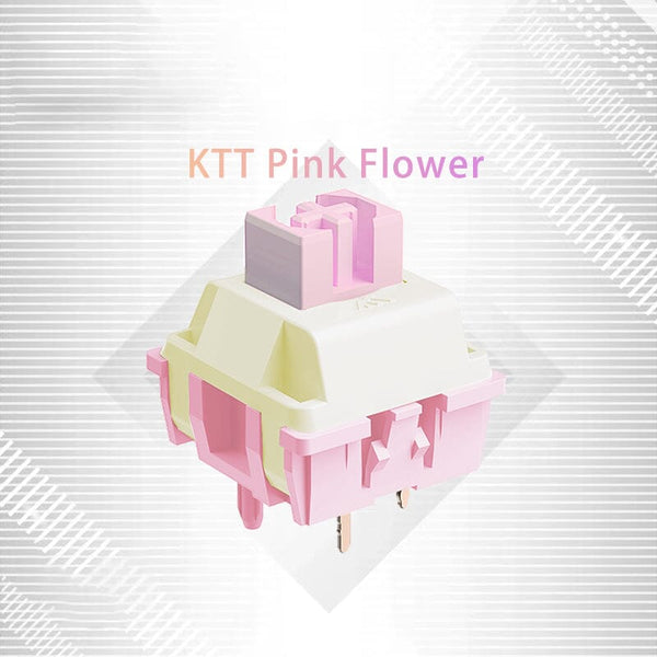KTT Pink Flower/ Purple Star Linear Switch – mechkeysshop
